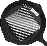 Finex Chain Link Cast Iron Cookware Scrubber | The Green Head