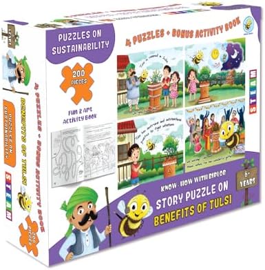Buy Educational Story-Based Puzzle Set for Kids | 4 Jigsaw Puzzles & 1 ...