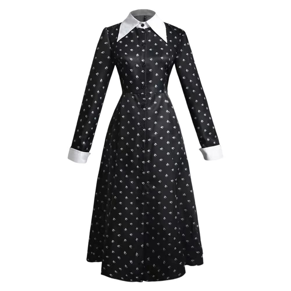 Buy DreamJing Wednesday Addams Dress Kids Adults, Wednesday Addams ...