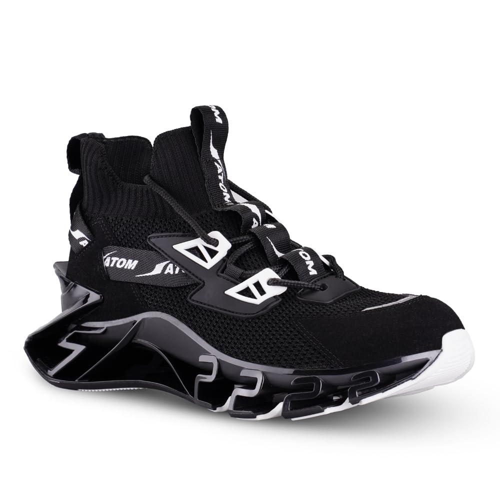 Buy ATOM Mens Spring Edge Alpha 2 Black Sneakers at Amazon.in