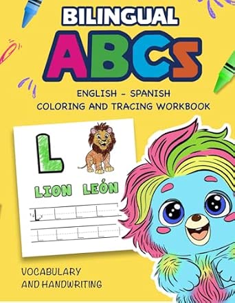 Amazon.com: Bilingual ABCs Alphabet Coloring Book and Tracing Worksheet ...