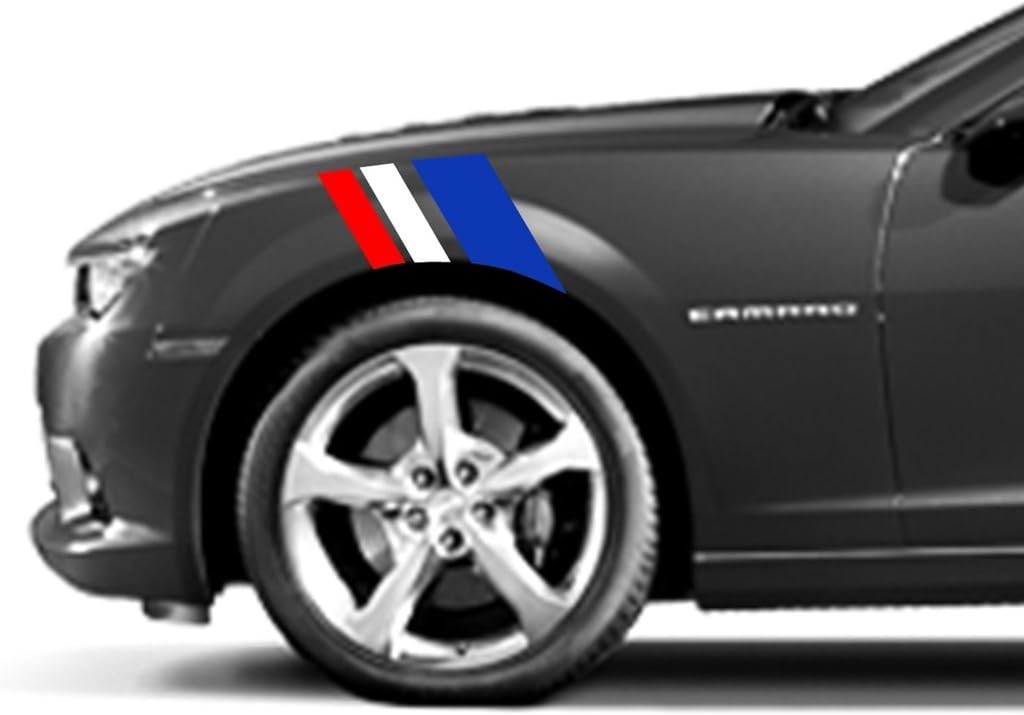 Amazon.com: USA Flag no Stars Fender Hash Mark Bars Vinyl Racing ...