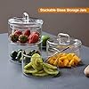 Amazon.com: Cicano Glass Storage Jars with Lids,Multi-Tier Stackable ...