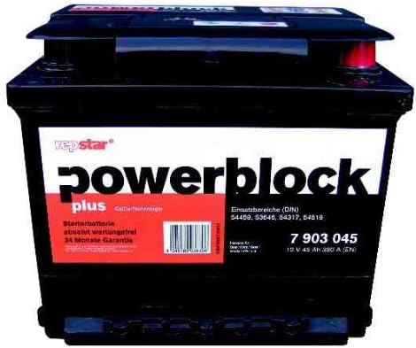 Repstar Powerblock Car Boat Battery 12V 45Ah : Amazon.de: Automotive