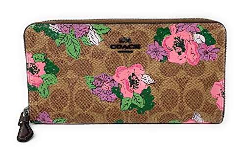 Coach Flower Purse. Coach Accordion Zip Wallet In Signature Canvas With ...