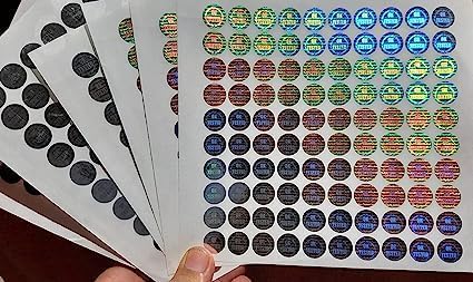 Pinnacle Ok Tested Holograms Stickers and Labels(15 mm Round OK Tested ...