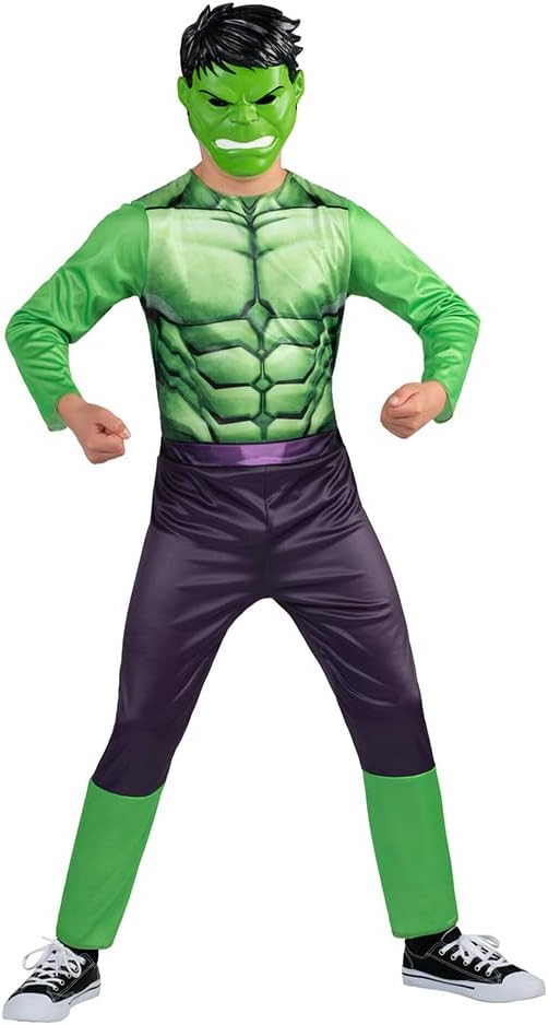 Amazon.com: MARVEL Hulk Official Youth Halloween Costume - Premium ...