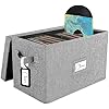 Amazon.com: Woodoulogy Vinyl Record Storage Box for 7"/45 RPM LPs, Grey ...