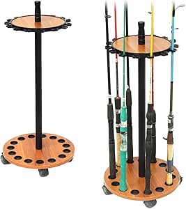 Amazon.co.jp: Seathestars Rolling Rod Stand with Wheels 360 Degree ...