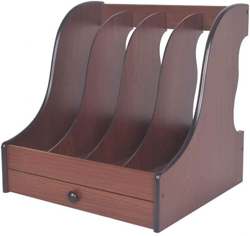 Amazon.com: File Folder Organizer Desktop File Holder Wood Grain File ...