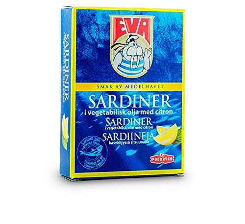 Amazon.com: Eva Sardines, Lemon in Vegetable oil, 115g(4oz) : Grocery ...