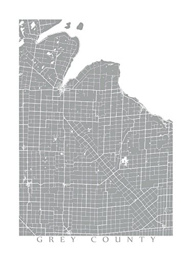 Amazon.com: Grey County Map Print : Home & Kitchen