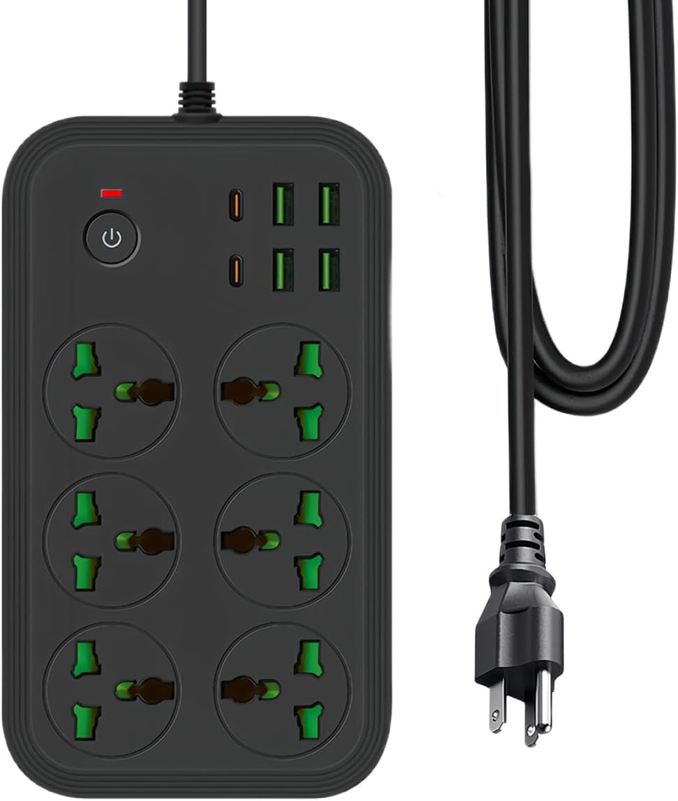 Amazon.com: KRIEGER Universal Power Strip AC 220-240V Surge Protector ...