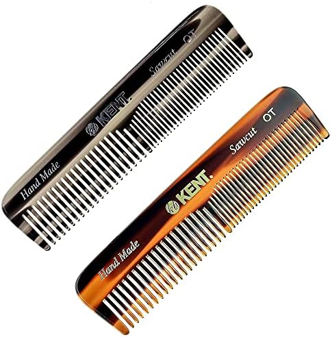 Amazon.com : Kent A OT Fine and Wide Tooth Pocket Comb, Fine Wide Teeth ...