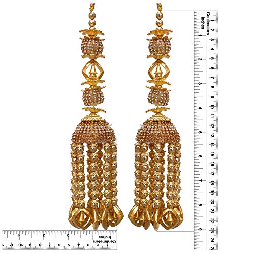 Buy Lucky Jewellery Traditional Golden Color Gold Plated kalira ...