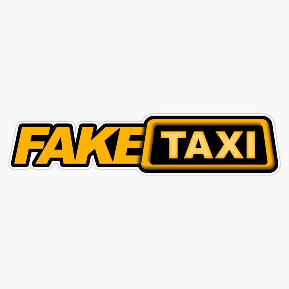 Amazon.com - 2X Fake Taxi Car Sticker FakeTaxi Decal Emblem Self ...