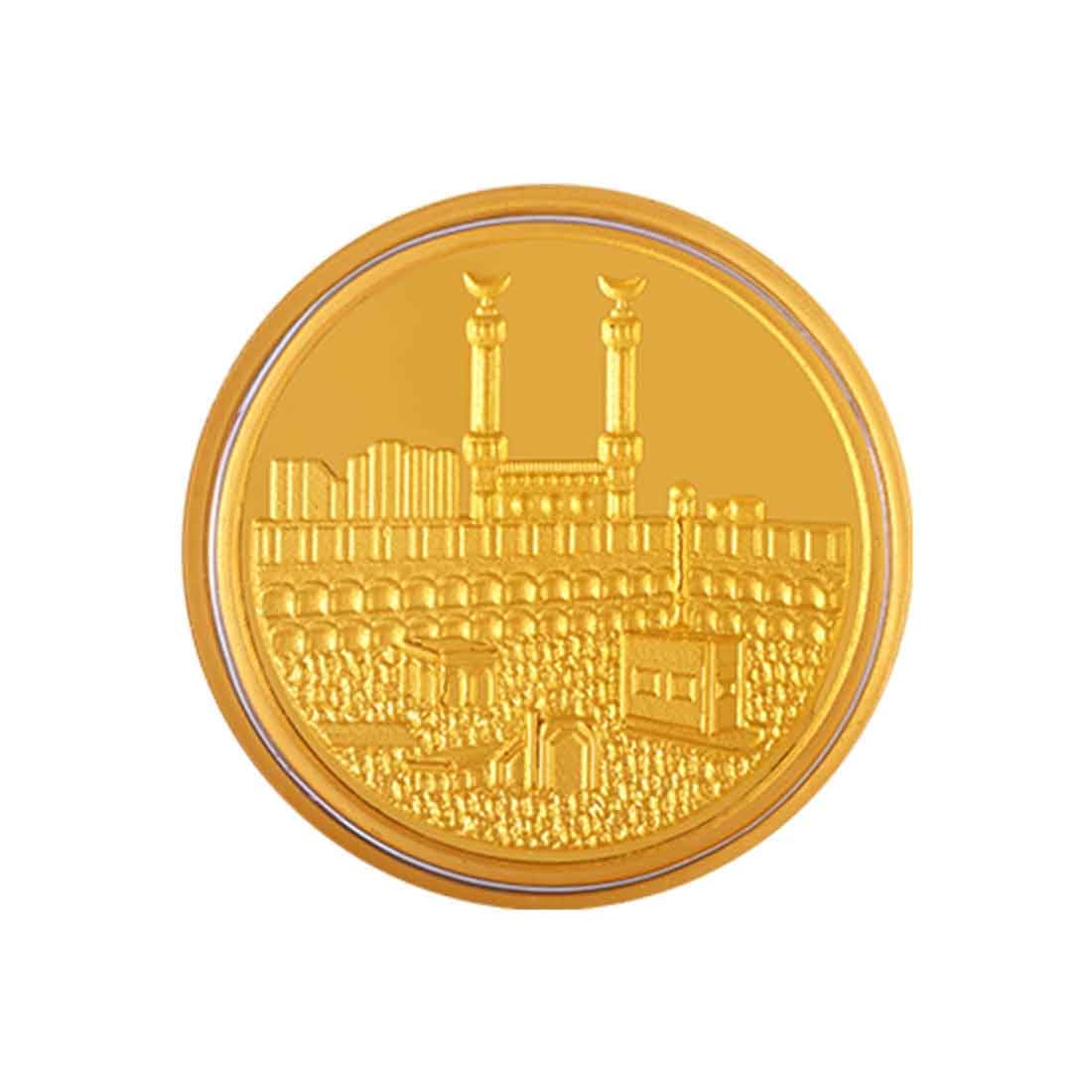 P.C Chandra Jewellers 24KT 999 Yellow Gold Kaaba-Inscribed Foil Coin ...