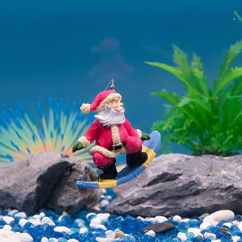 Amazon.com: 15 Pcs Christmas Aquarium Decorations Miniature Fish Tank ...