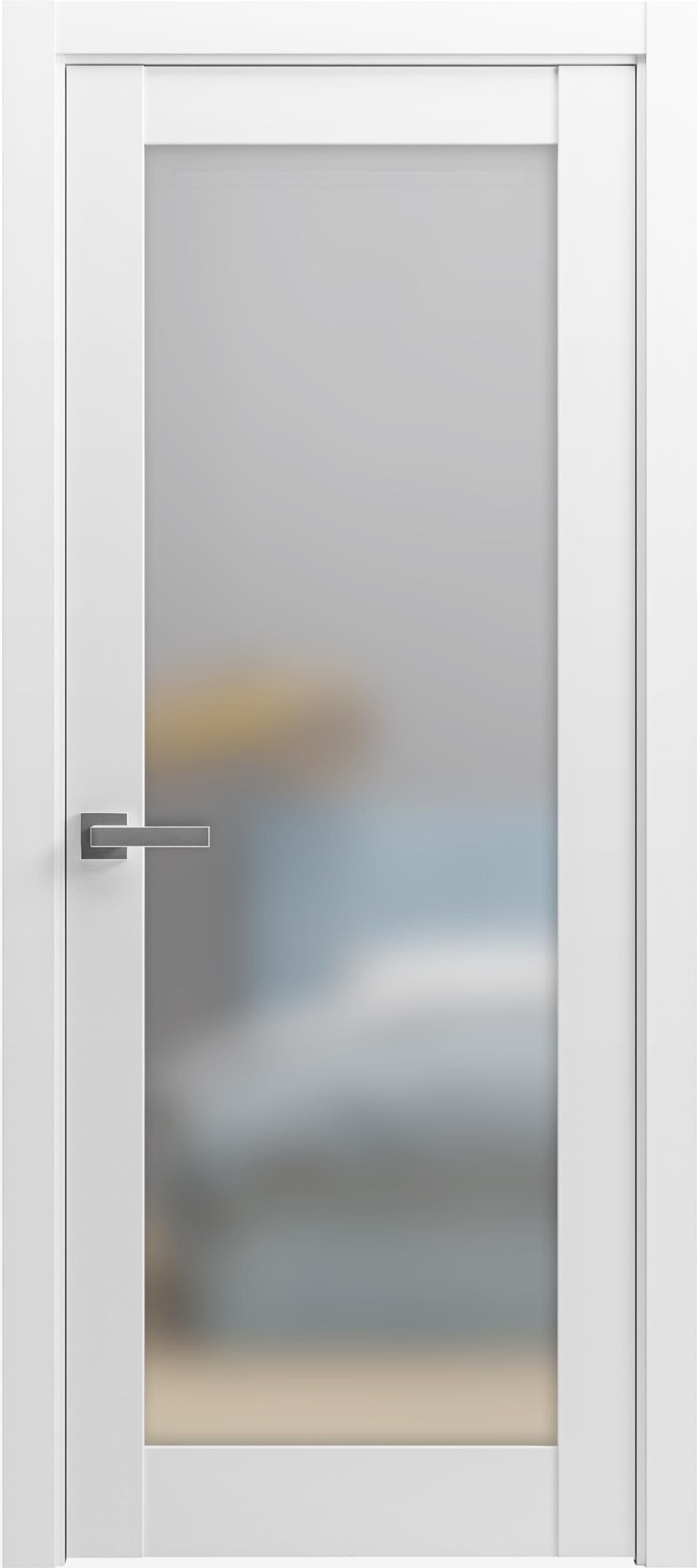 White Glass Panel Interior Doors