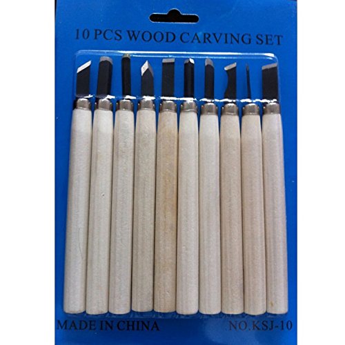 Atoz prime 10PCs Wood Carving Tool Kit Woodworking Tools Chisel Knife ...