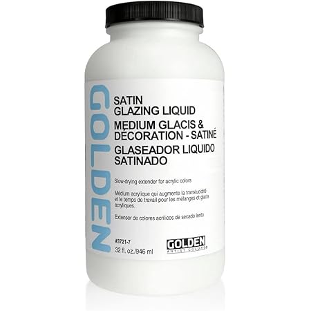 Amazon.com: Golden Acryl Med 8 Oz Glaze Liquid Satin