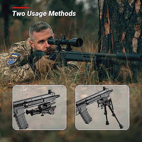 AOMEIKIE Rifle Bipod 6-9 Inch Extendable Tactical Bipod with 22 mm ...
