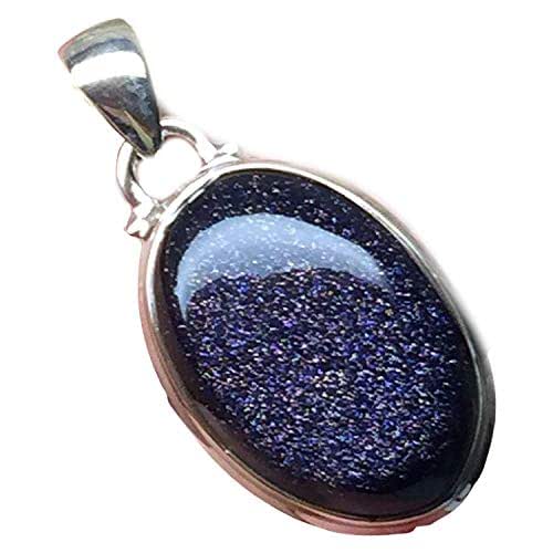Amazon.com: Natural Blue Sun Sitara 925 Solid Sterling Silver Pendant ...