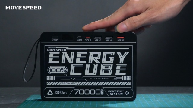 Watch MOVE SPEED 70000mAh Energy Cube Power Bank on Amazon Live
