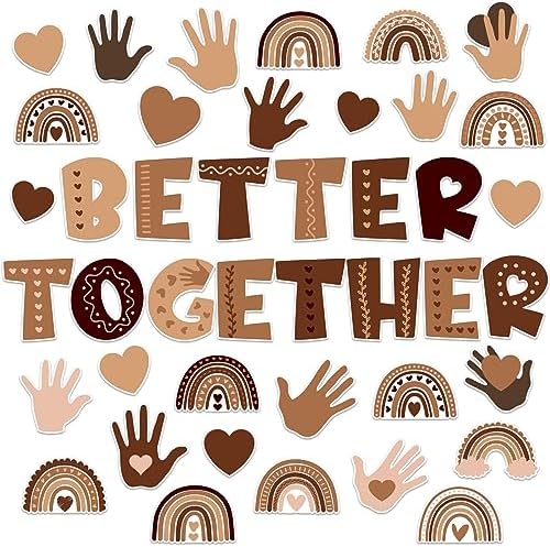 Amazon.com : Diversity Bulletin Board Decorations Better Together ...