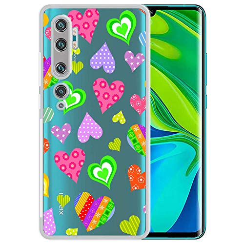 Pixras [Colourful Heart] Designer Printed Soft Silicone Back Cover for ...