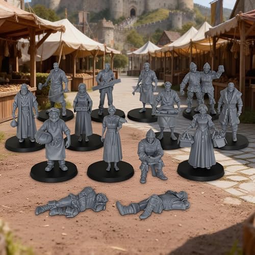 Amazon.com: Fantasy NPC Figurine Set for Dungeons and Dragons & TTRPG ...