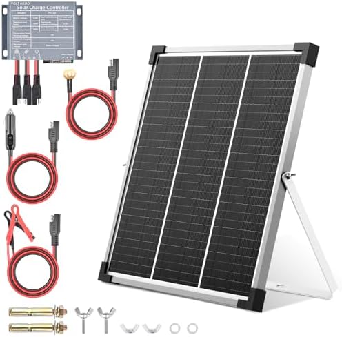 Amazon.com : SUNER POWER 12V 20W Solar Battery Charger Maintainer PRO ...