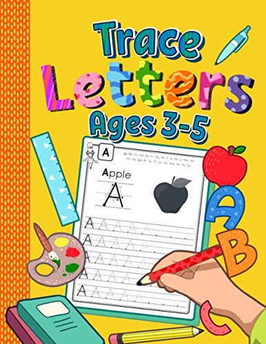 Amazon.com: Trace Letters Ages 3-5: Letter Tracing Book for ...