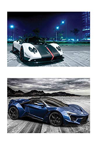 Super Car Wall Poster Combo|Hyper Sport Car|Poster for Hostels/Showroom ...