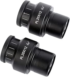 Amazon.com : KOPPACE One Pair Binocular Microscope Eyepiece 2 PCS PL20X ...