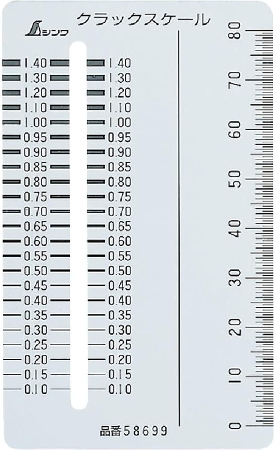 Shinwa Sokutei Crack Scale [Card Type] 58699 (Japan Import) : Amazon.fr ...