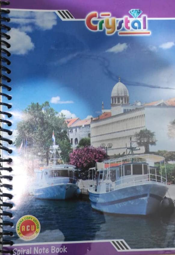 Crystal Notebook - Single Line, 210 Pages Pack of 6 : Amazon.in: Office ...