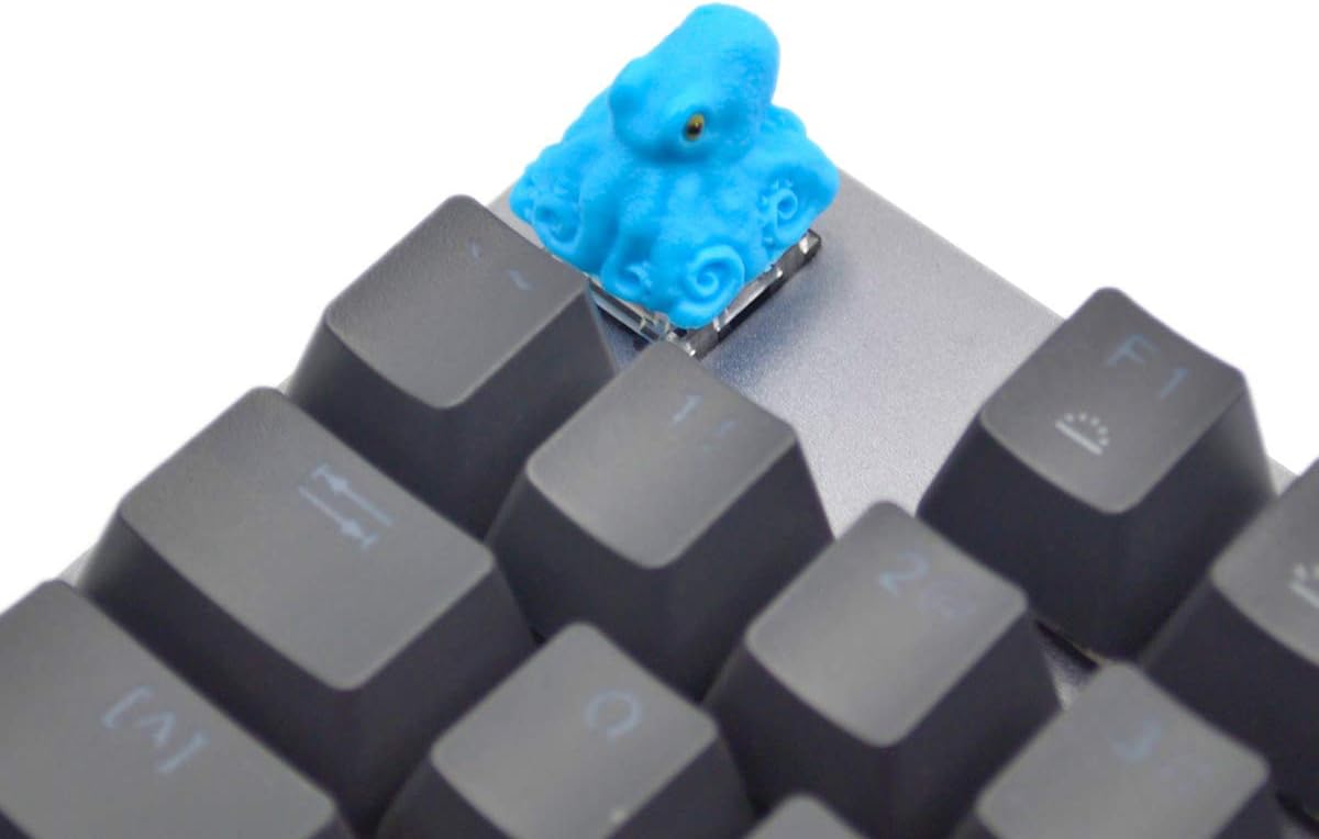Amazon.com: Home-organizer Tech Octopus Keycap Personality Resin Keycap ...
