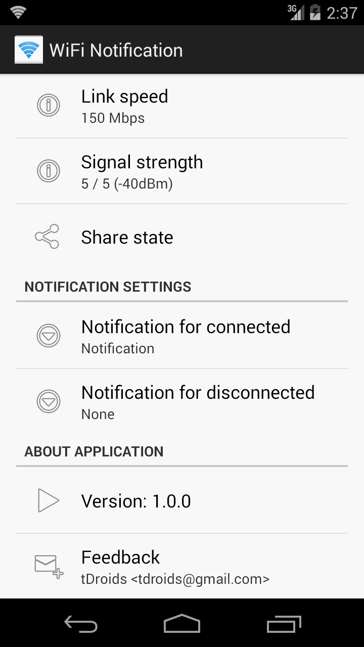 WiFi Notification - App on Amazon Appstore