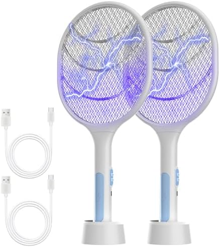Amazon.com : Bug Zapper 2 Pack, VANELC Electric Fly Swatter Racket Fly ...
