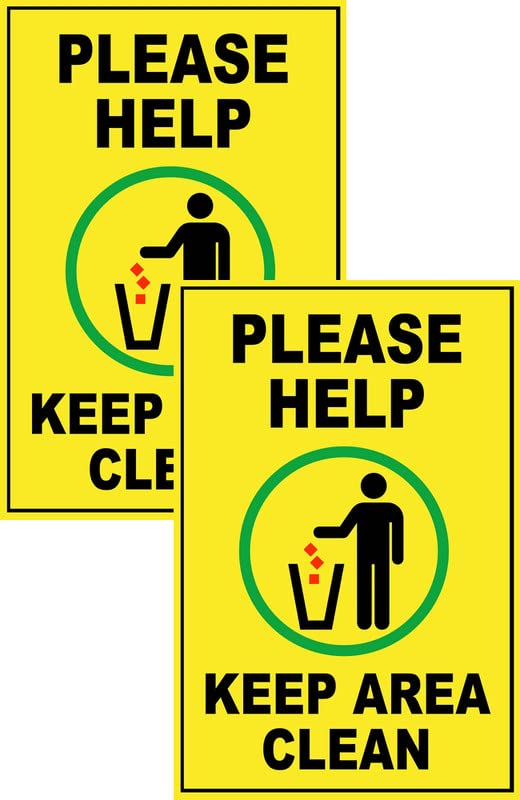 VAAIMAI Please Help Keep Area Clean Sign Board 8X12 Inch 3mm Form Board ...
