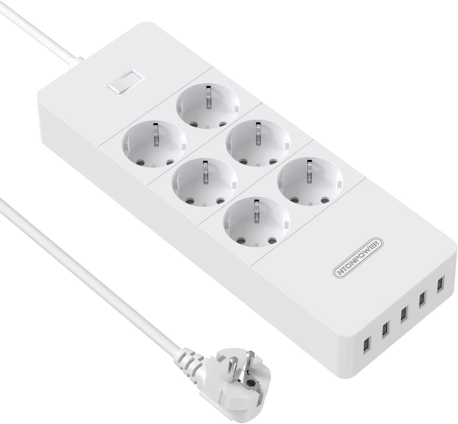 Steckdosenleiste überspannungsschutz,KEPLUG Mehrfachsteckdose mit 3 USB ...