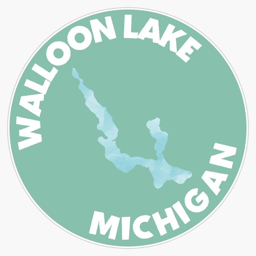 Amazon.com - Walloon Lake Vinyl Decal Bumper Sticker 5"