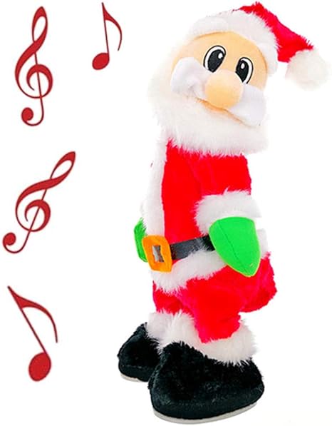 Amazon.com: Kinteshun Twerking Christmas Santa Musical Doll,Dancing and ...