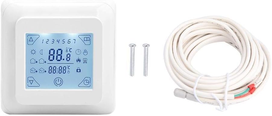 Underfloor Heating Thermostats Programmable, Week Programmable LCD ...