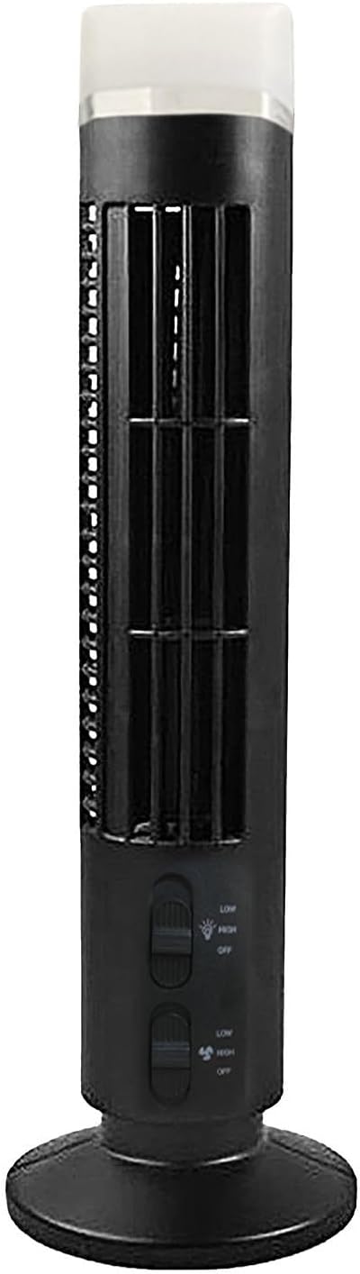 Amazon.com: UTTOASFAY Tower Fan High/Low 2 Gears Bedroom Fan Led ...