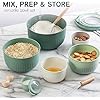 Amazon.com: COOK WITH COLOR Prep Bowls with Lids- Wide and Deep Nesting ...