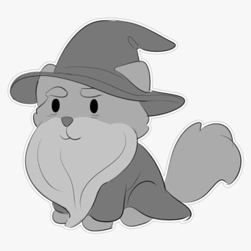 Amazon.com - Leyland Designs Wizard Cat Sticker Outdoor Rated Vinyl ...