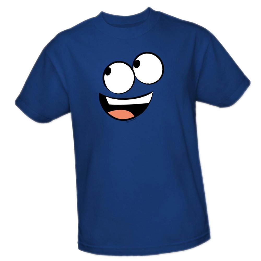 Amazon.com: Cartoon Network Blue Face - Fosters Home Adult T-Shirt ...