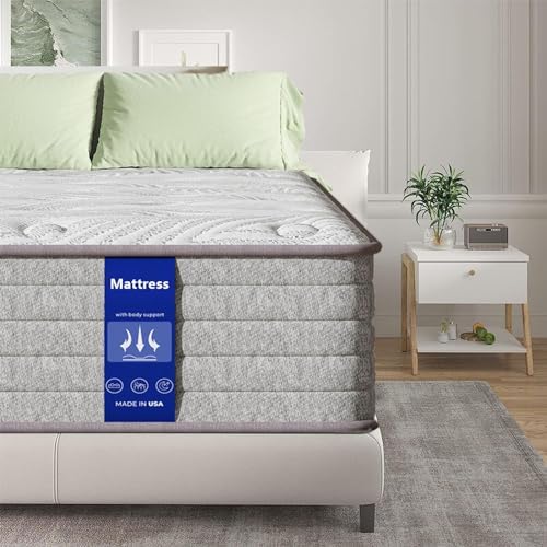 Amazon.com: Full Size Mattress, 12 Inch Memory Foam Hybrid Mattress ...